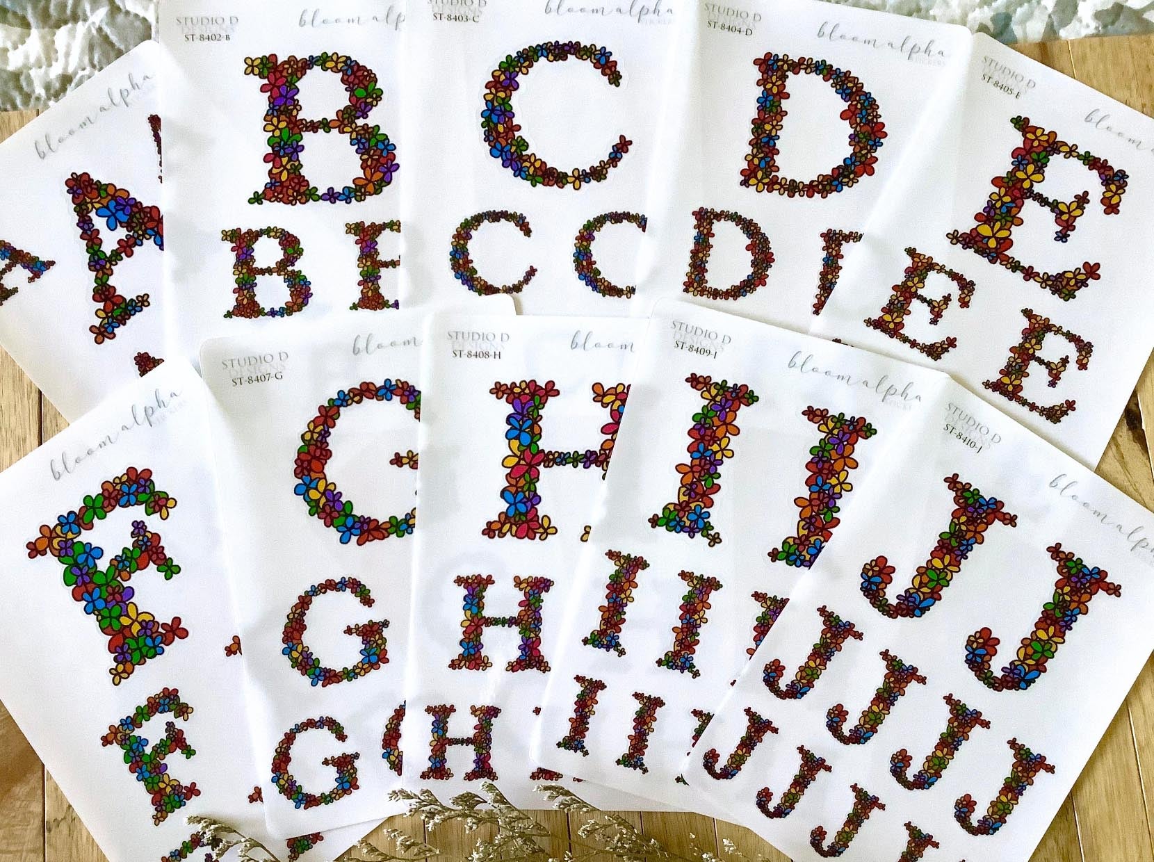 Decorative Alphabet Stickers – Studio D Designs PH